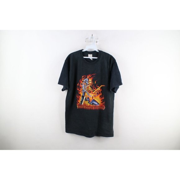 Vintage | Shirts | Vintage Mens Large Faded Metal Knows No Mercy Metal ...